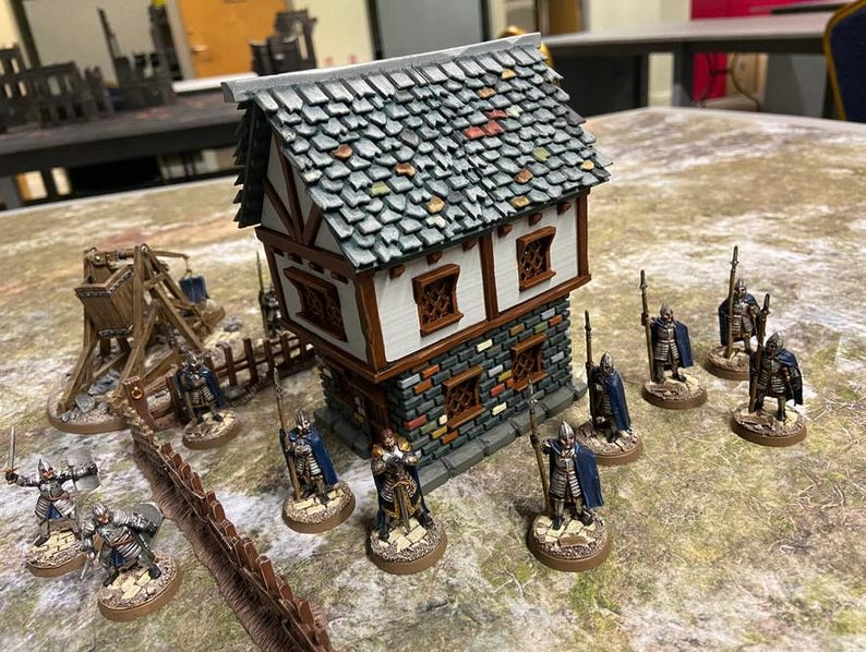 Medieval Fantasy Cottage - 3D Printed 28mm Scale Terrain - Scenery and ...