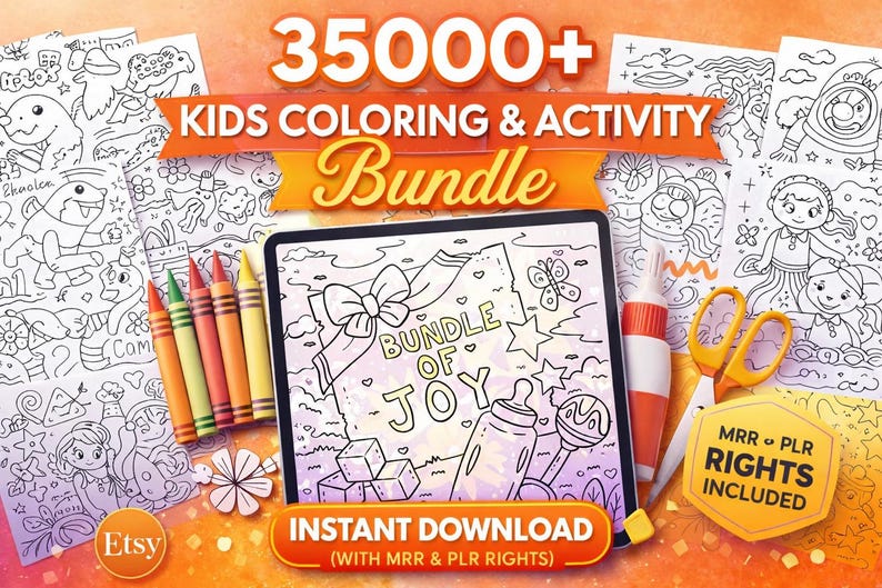 35000+ Kids Coloring & Activity Bundle | Preschool and Homeschool ...