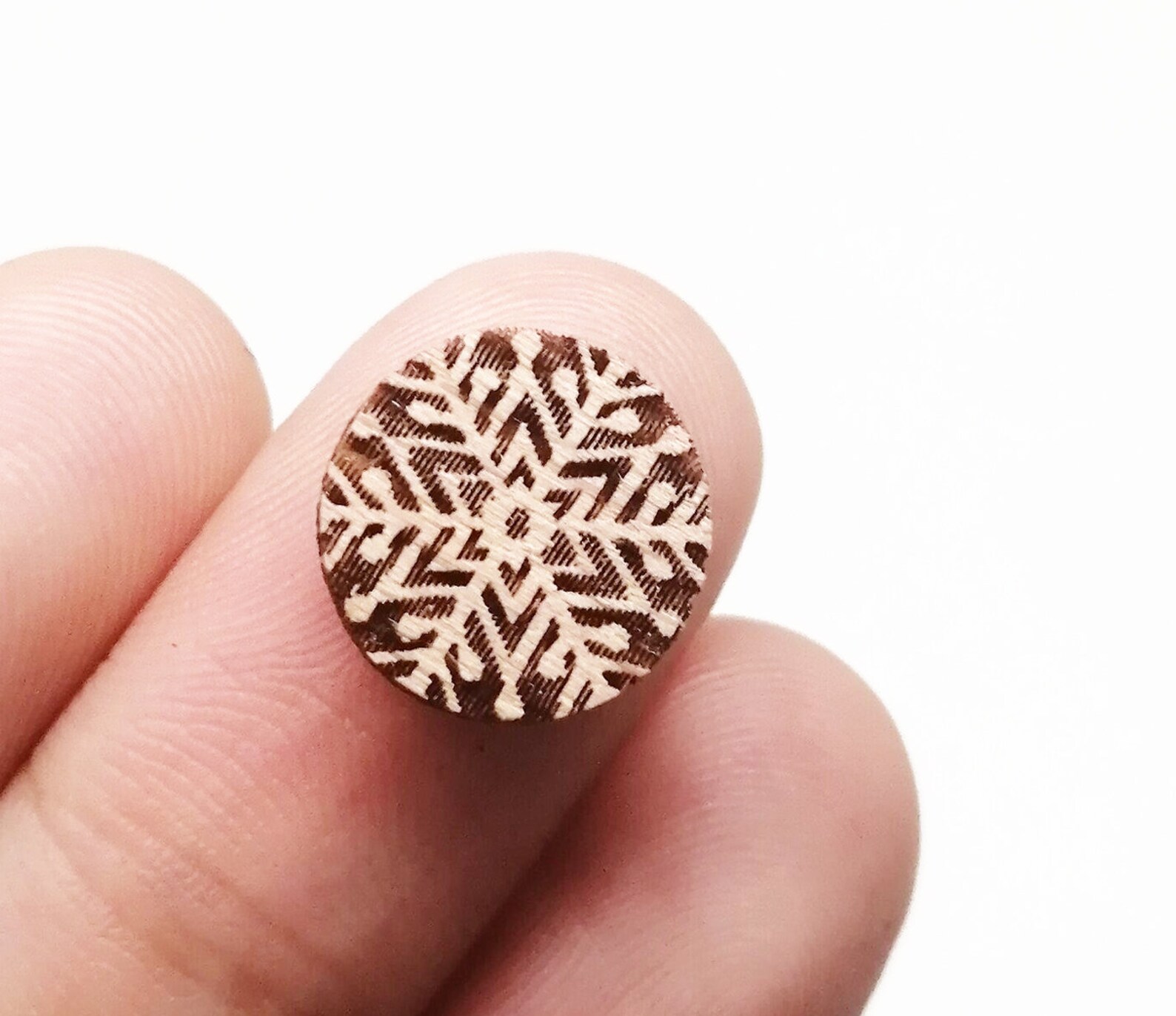 NEW 10 Pcs Filigree Laser Cut Minimalist Wood Charm / - Etsy