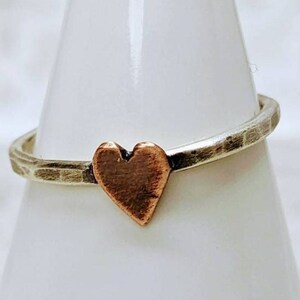 Rustic Primitive Hand Sawn Asymmetrical Heart Ring Oxidized - Etsy