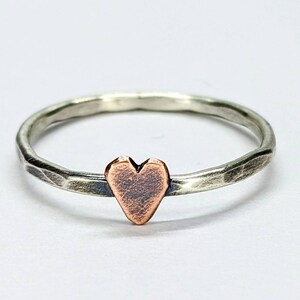 Rustic Primitive Hand Sawn Asymmetrical Heart Ring Oxidized - Etsy