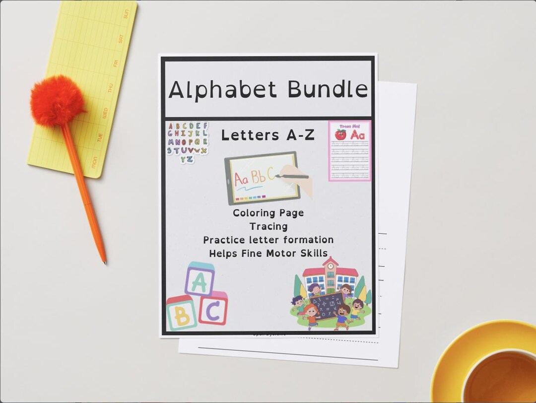 Home School Alphabet Tracing Bundle - Etsy