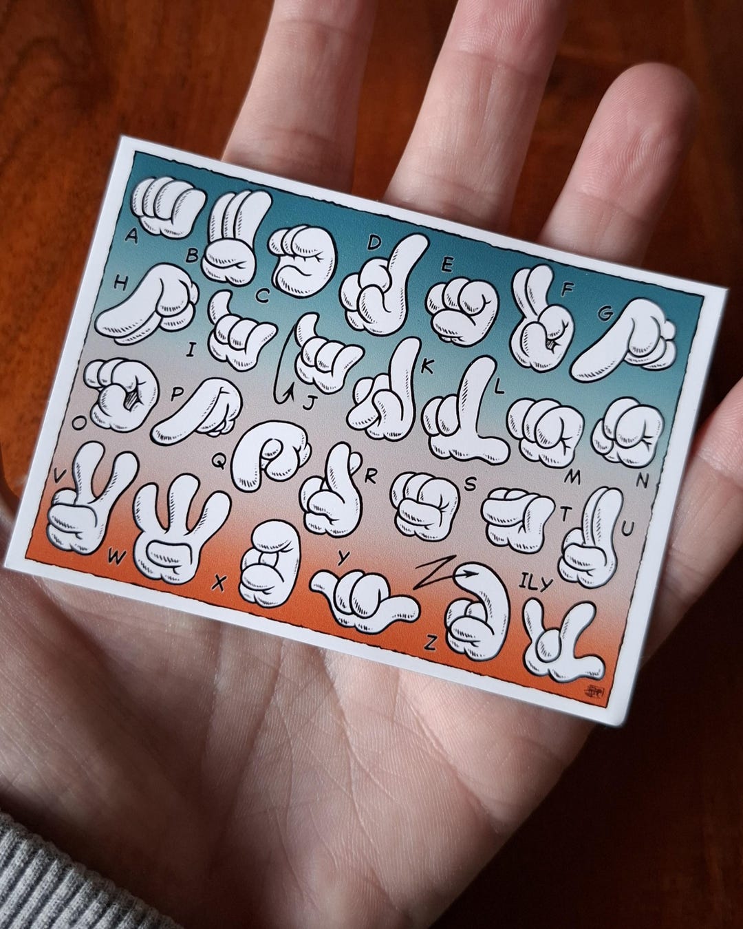 Finger Alphabet Magnet | Deaf Magnet | ZOE JUX Magnet | Vinyl Magnet ...