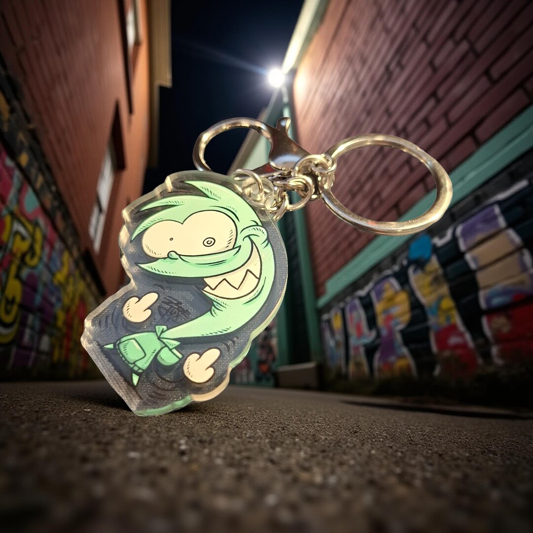 Deffo Keychain With Middle Finger | Deaf Keychain | ZOE JUX Keychain ...