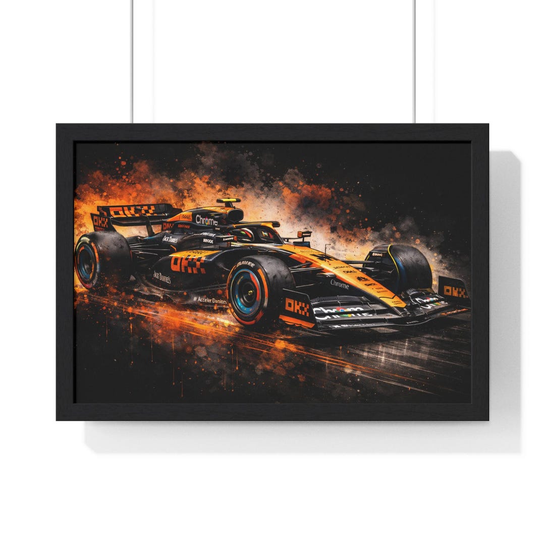 Racing Formula Car Poster | Horizontal Framed Poster - Etsy