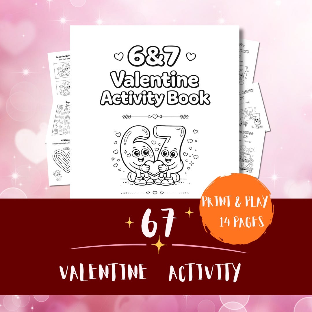 67 Valentine Activity Pages for Kids | Printable - Etsy