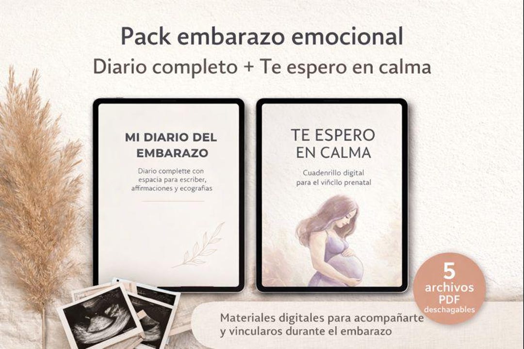 Essential Pregnancy Pack · Complete Diary + I'll Wait for You Calmly - Etsy