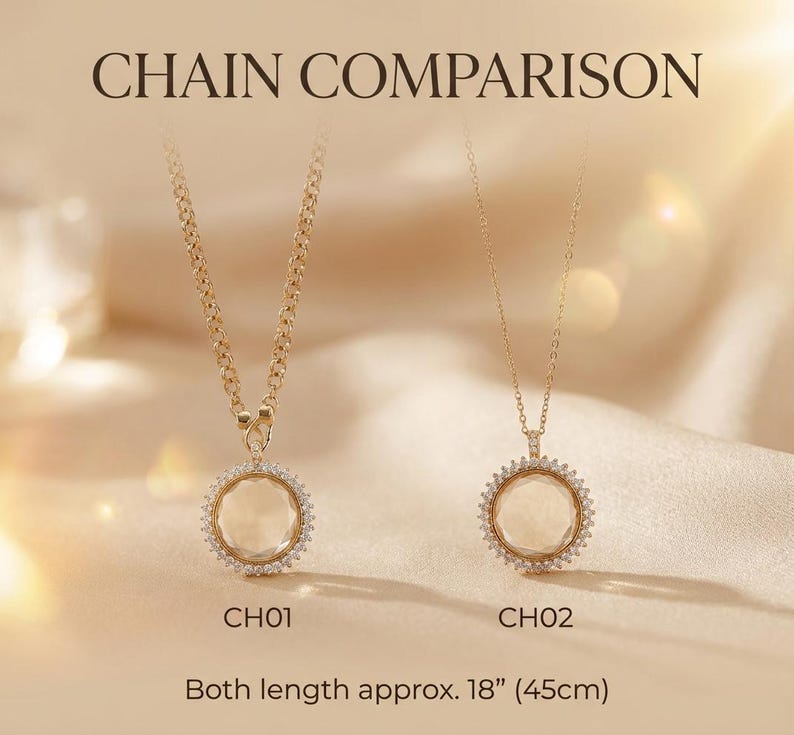 Elephant Clover Floating Locket Necklace, 18K Gold Plated Glass Pendant ...