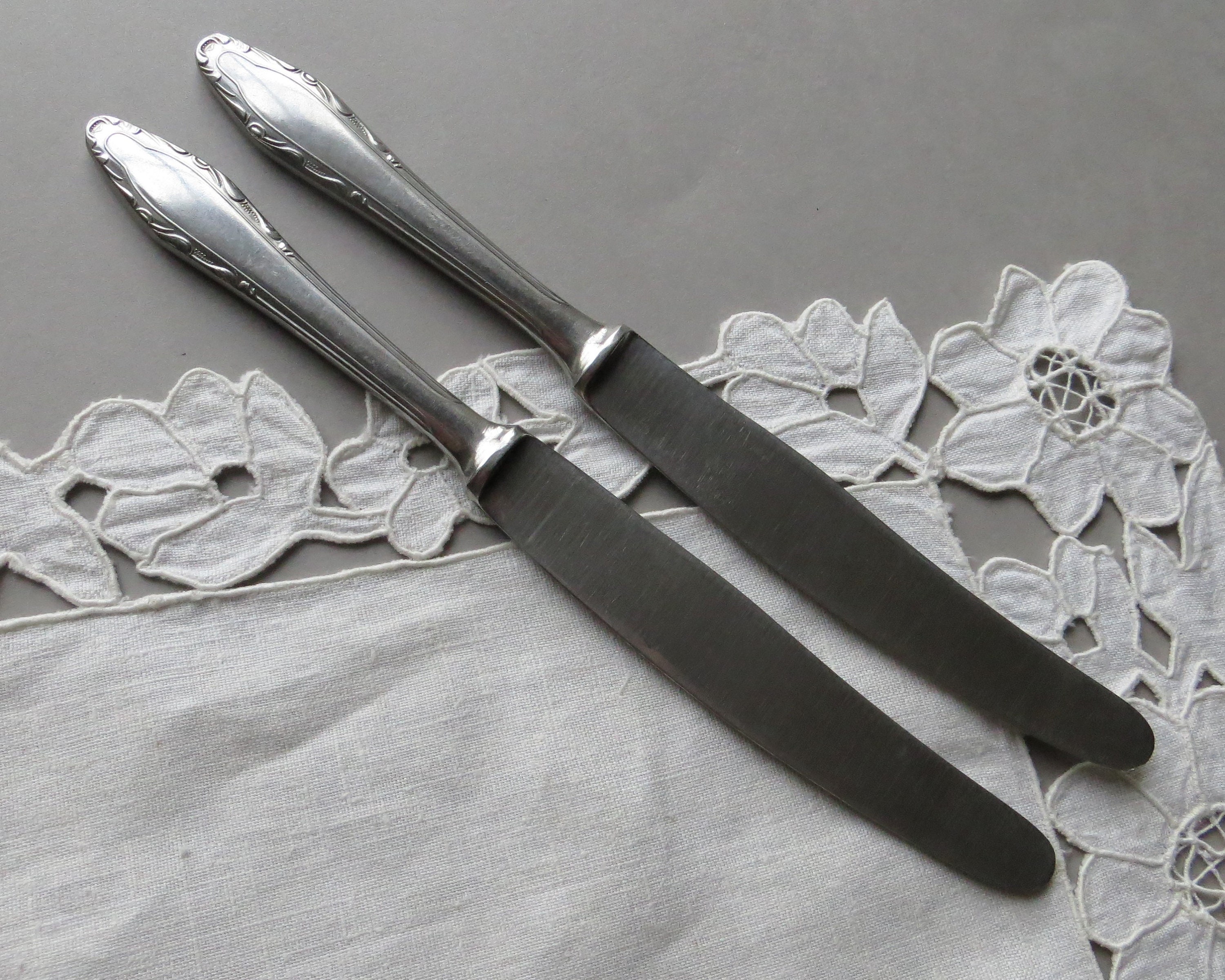 Vintage Knives Stainless Steel Knives Set of 2 Knife Soviet | Etsy