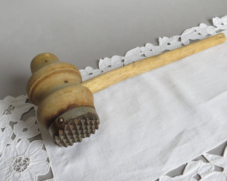 Antique Meat Mallet Wooden Meat Hammer Wood Meat Hammer Wooden - Etsy