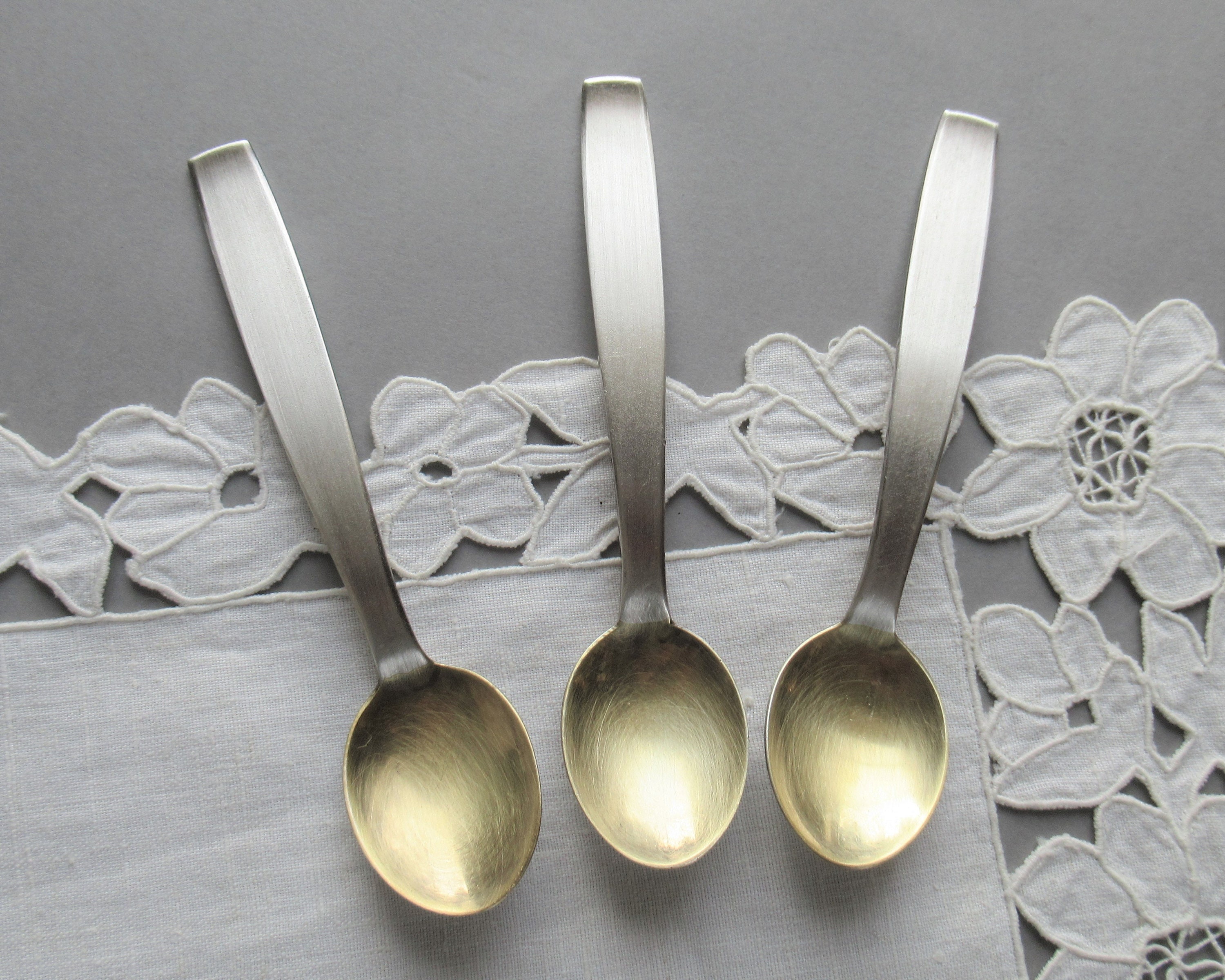 Vintage Gold Teaspoons Set of 3 Gold Plated Spoons Gold - Etsy UK