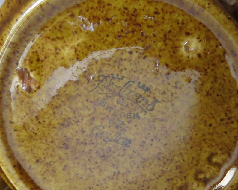 Vintage Rorstrand Ceylon Sugar Bowl and Creamer Rørstrand Sweden Scandinavian Design Stoneware ...