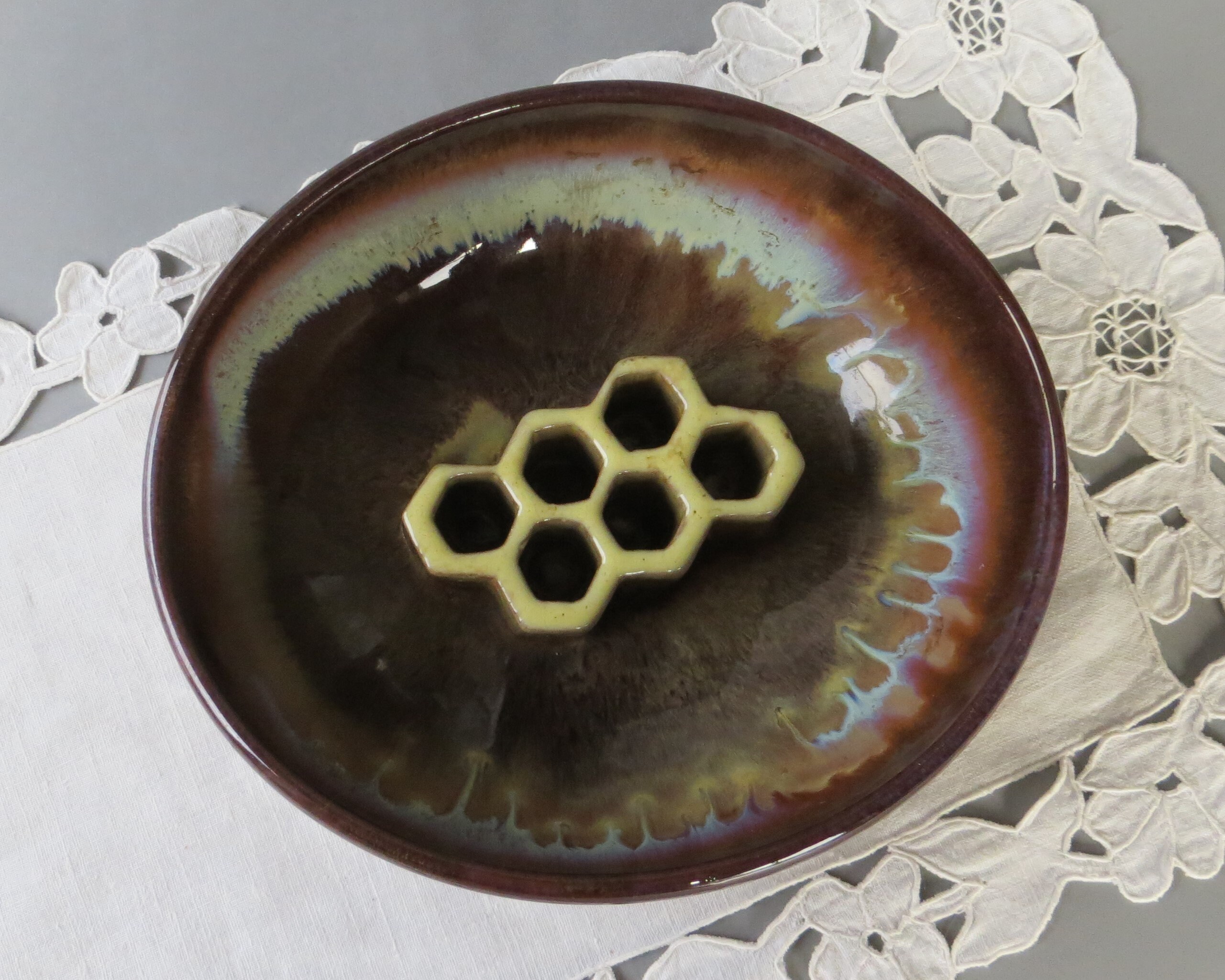 Vintage Bee Cells Ceramic Vase Pottery Vase Flower Vase Handmade ...