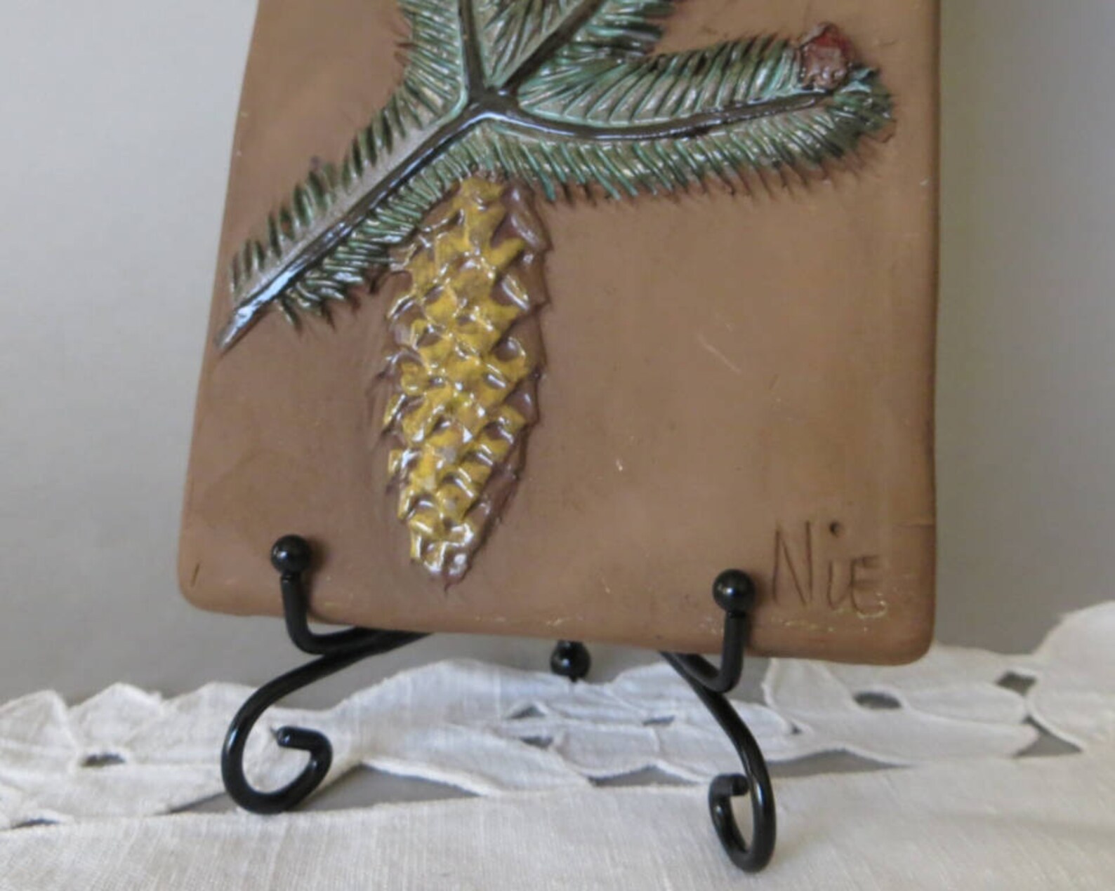 Vintage Ceramic Wall Plaque Ninnie Forsgren Bromma Wall Hanging NIE ...