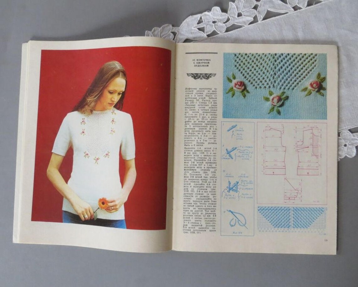 Vintage Knitting Pattern Magazine Crochet Patterns 1976 Knits | Etsy