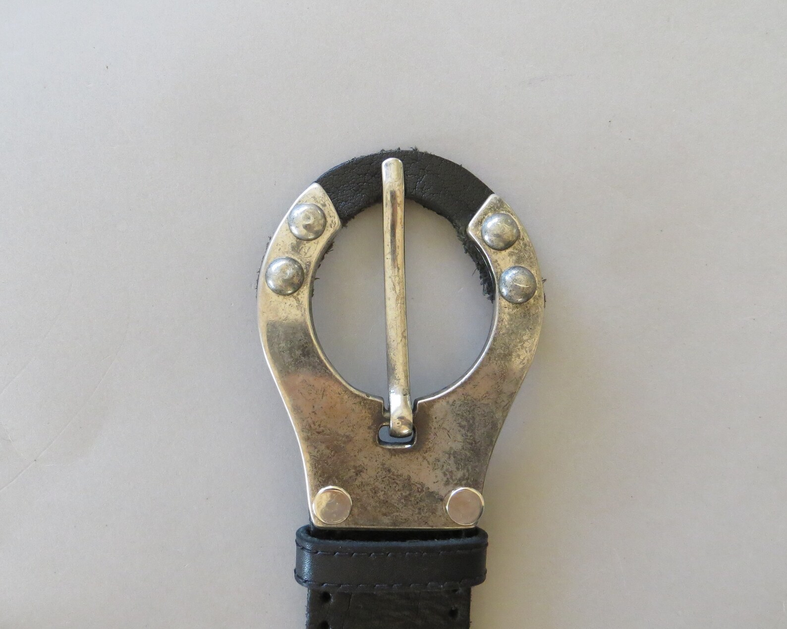 Vintage Leather Belt Black Studded Mens Belt Vintage Belt - Etsy