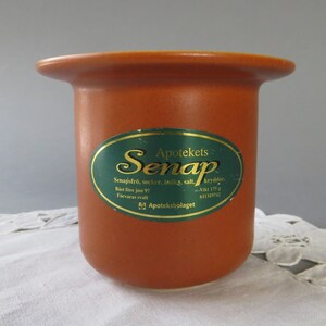 Vintage Mustard Jar Hoganas Keramik Spice Jar Senap Sweden Scandinavian ...