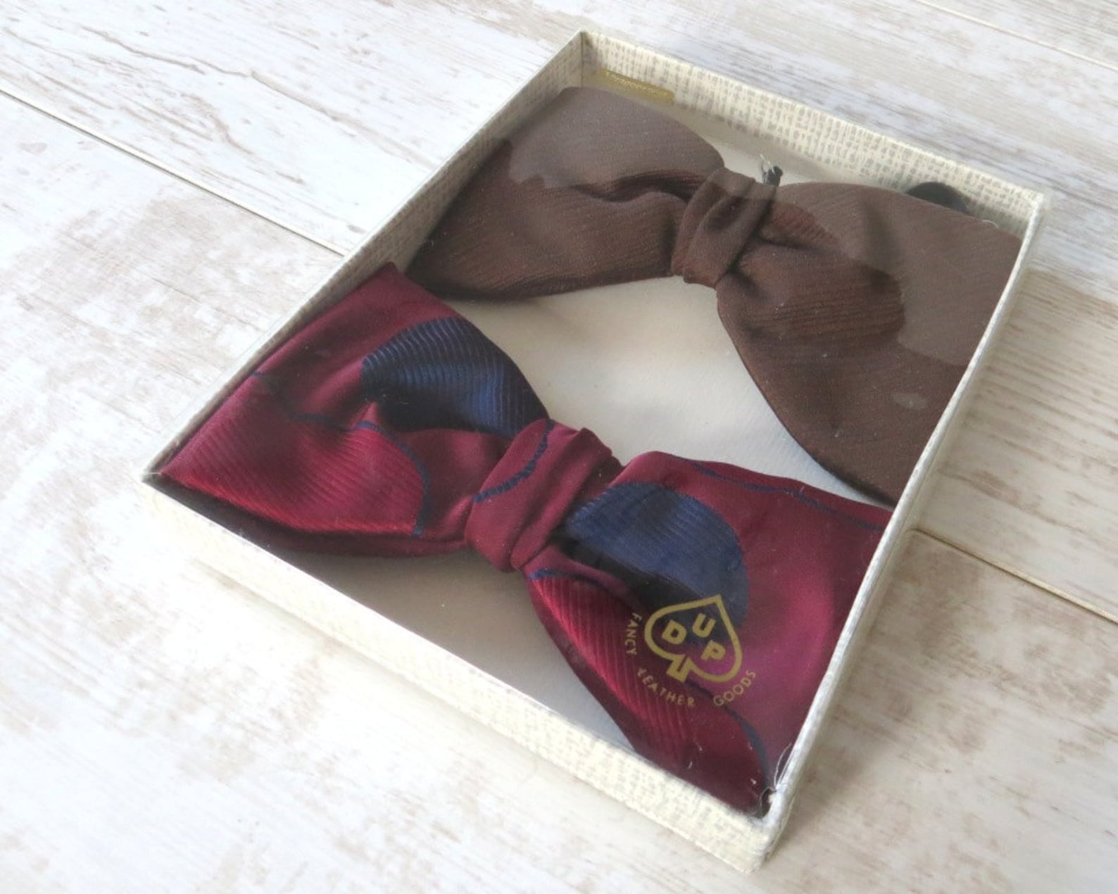 Vintage Bowtie Mens Bowties Bow Tie Handmade Bowties Set of 2 | Etsy