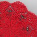 Vintage Crochet Doily Red Doilies Lady Bird Ladybug Doily Vintage ...
