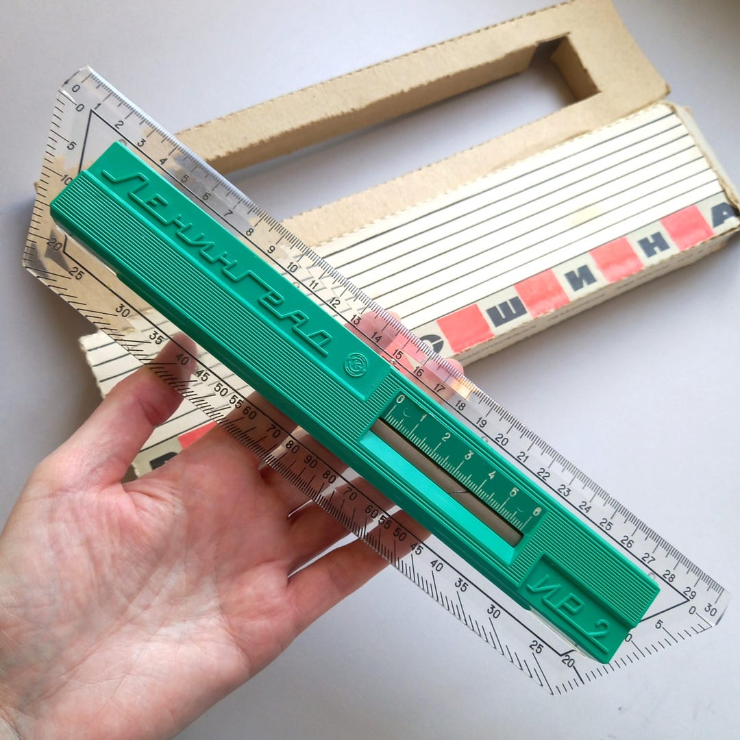 Vintage Parallel Rolling Ruler 30cm Engineers Measuring Tool Parallel ...