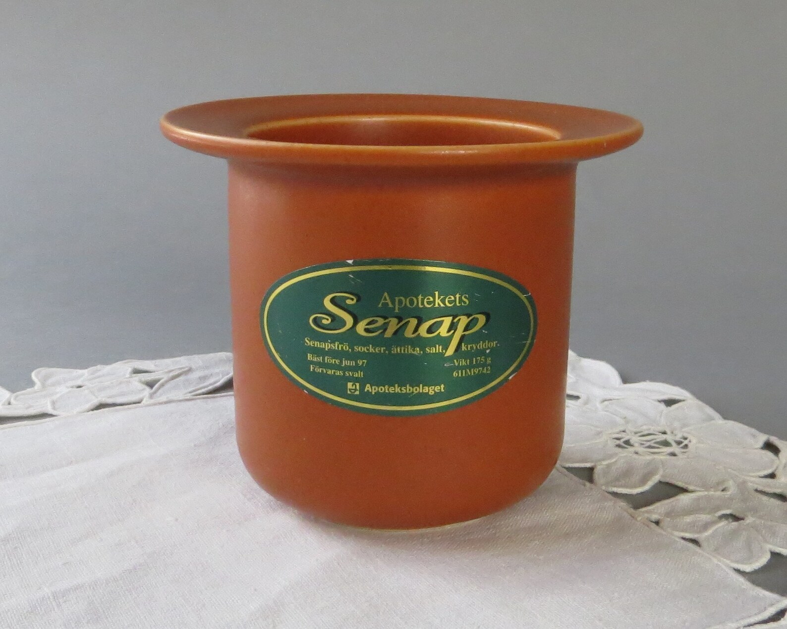 Vintage Mustard Jar Hoganas Keramik Spice Jar Senap Sweden - Etsy