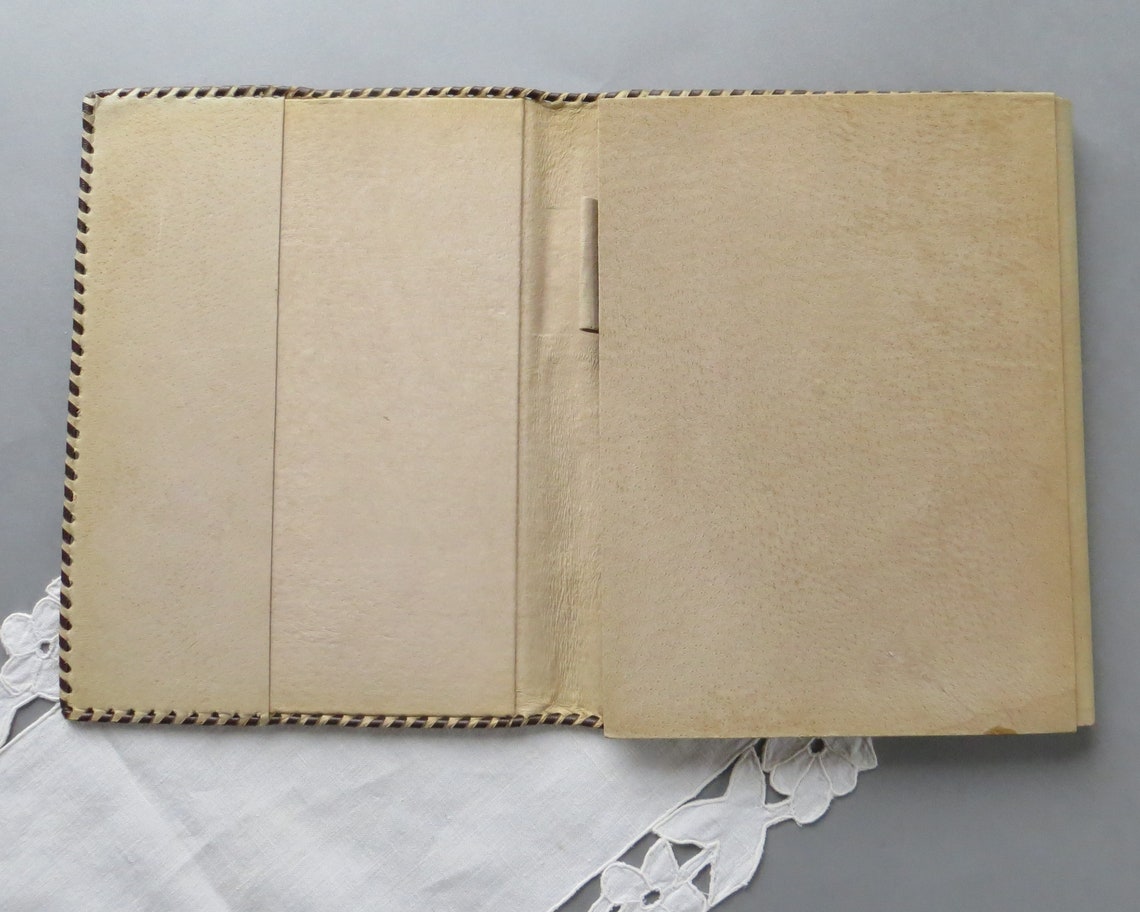 Vintage Notebook Journal Leather Notepad UNUSED Blank Notebook | Etsy