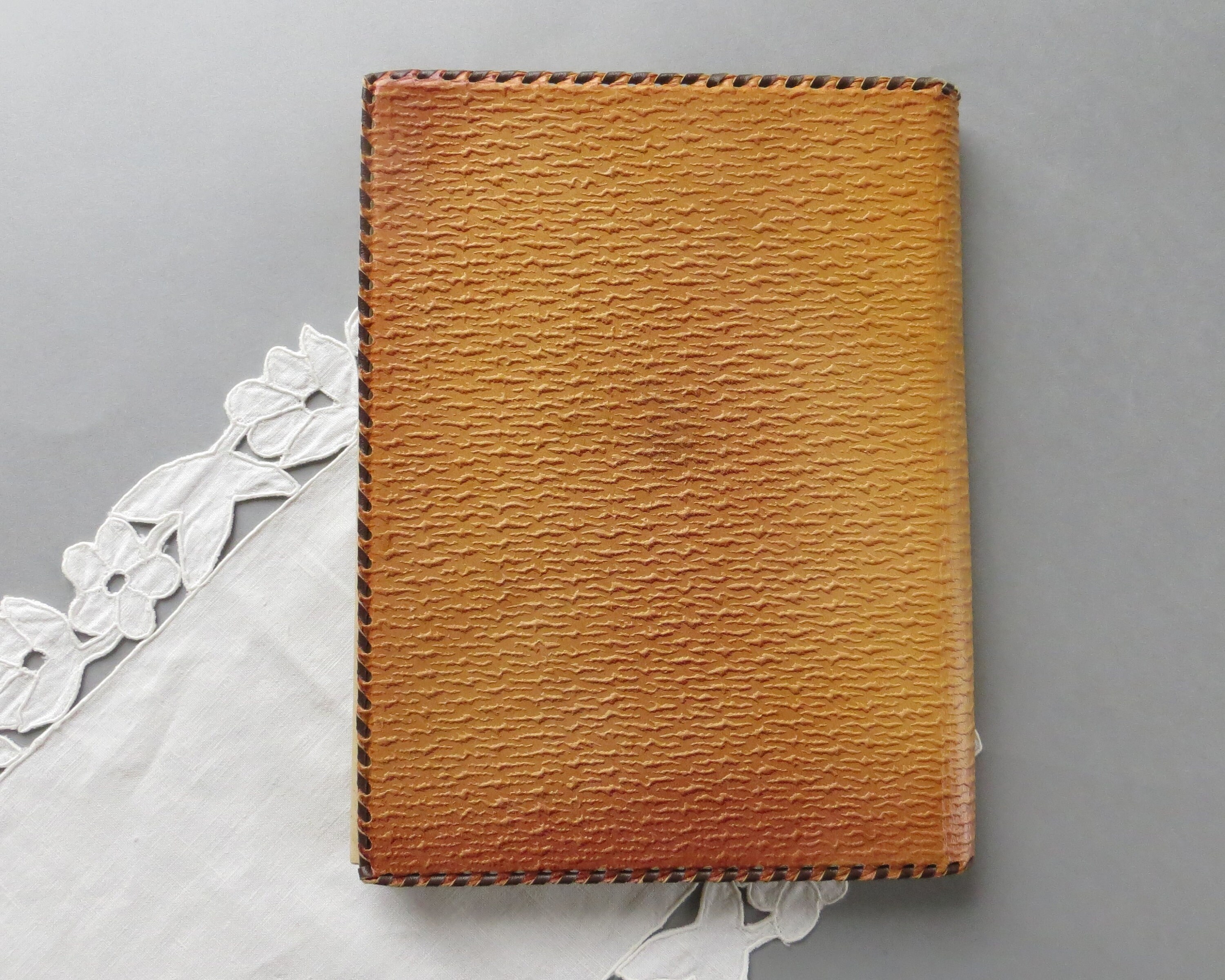 Vintage Notebook Journal Leather Notepad UNUSED Blank Notebook Brown ...