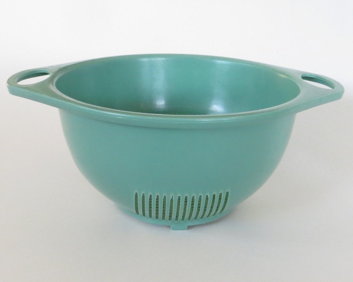 Vintage Colander Strainer Plastic Colander Green Colander Strainer - Etsy