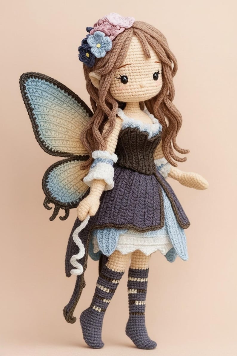 Elera the Butterfly Crochet Pattern: Fairy Doll Amigurumi (pdf file) - Etsy