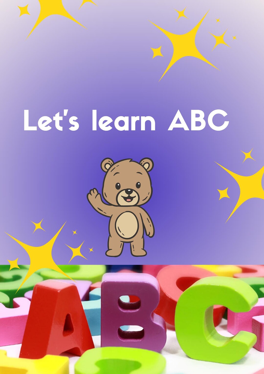 ABC Alphabet Learning Book for Kids - Etsy