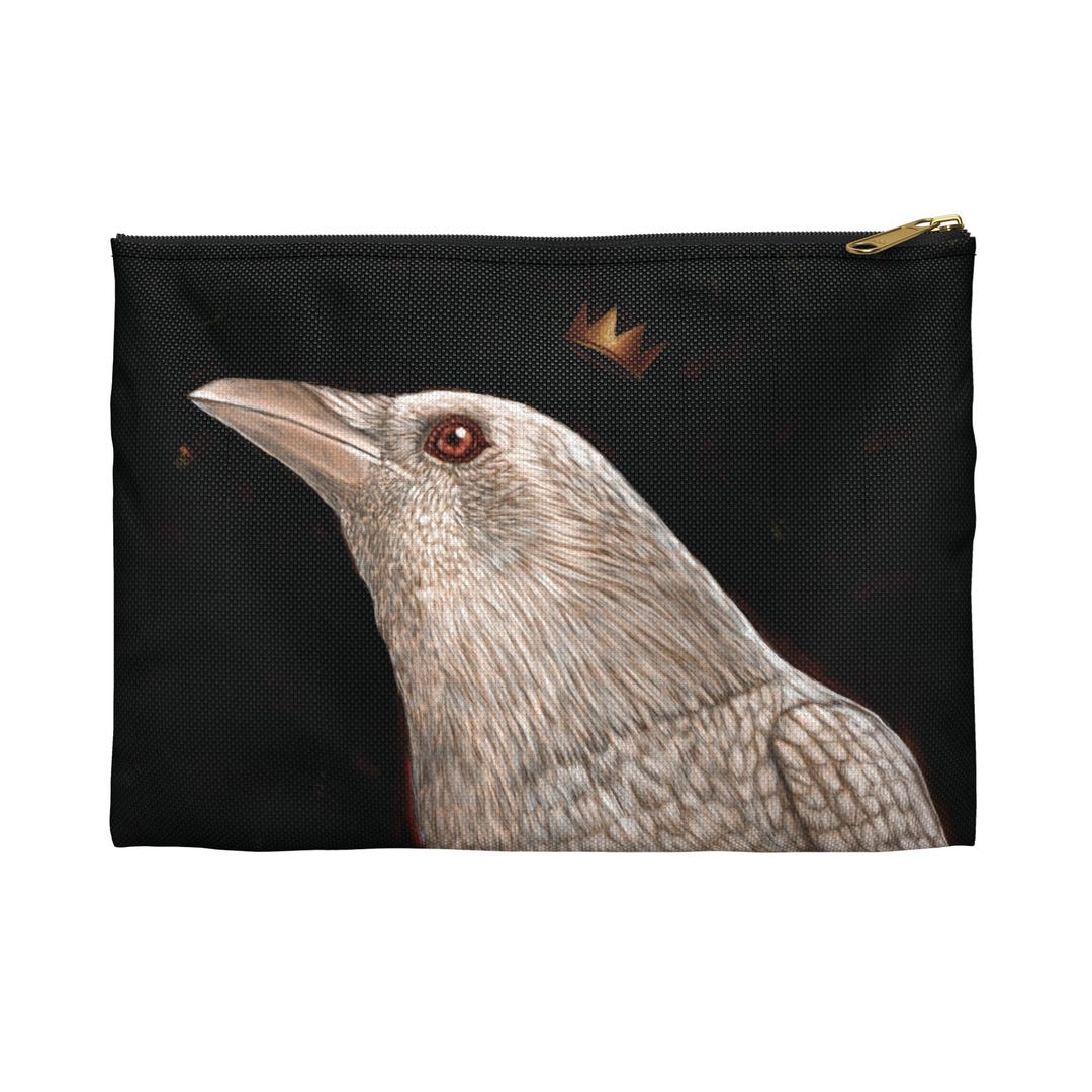 KING CROW Accessory Pouch - the Crow Lover's Storage for Royalty - Etsy