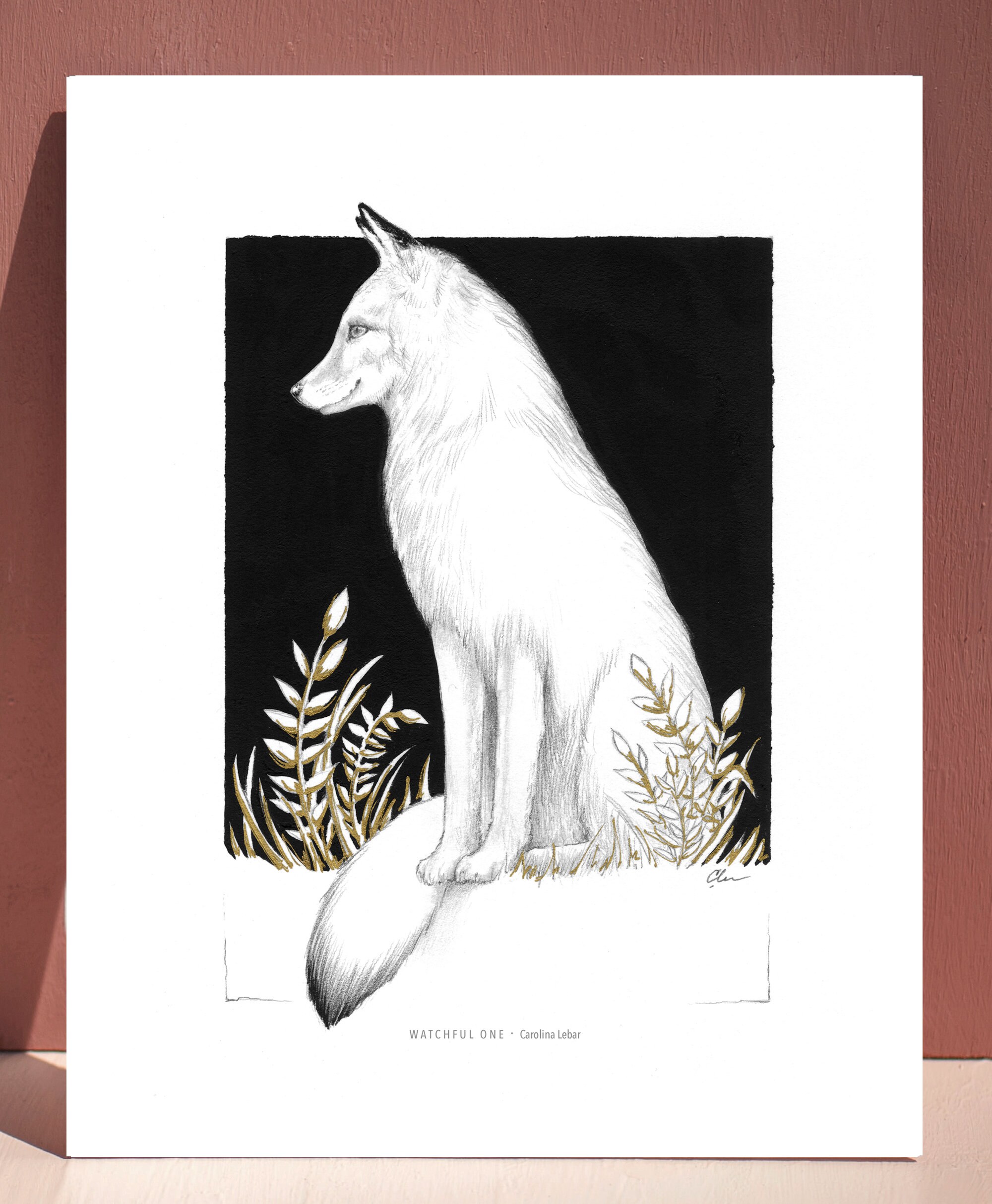 Fox Painting, Acrylic Painting, Fox Print, Fox and Wildflowers, Fox Art ...