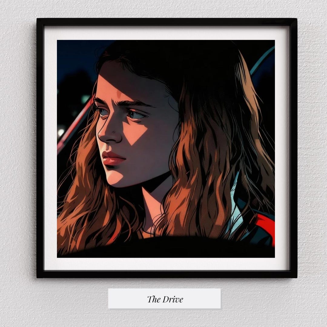 The Drive – Midnight Graphic Wall Art (digital Download) - Etsy