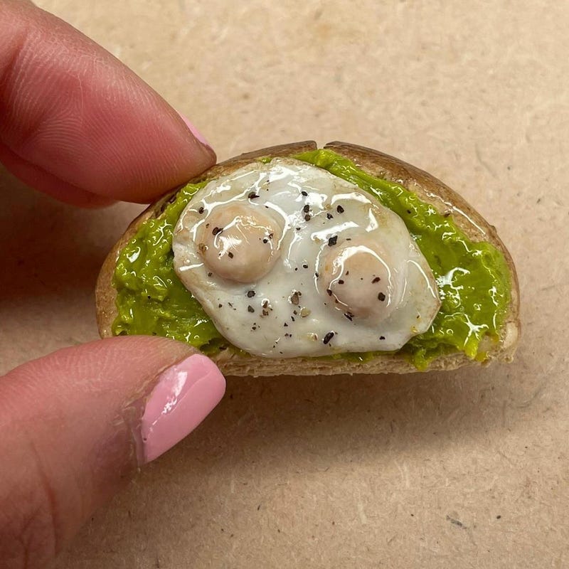 Clay Avocado Magnet - Etsy