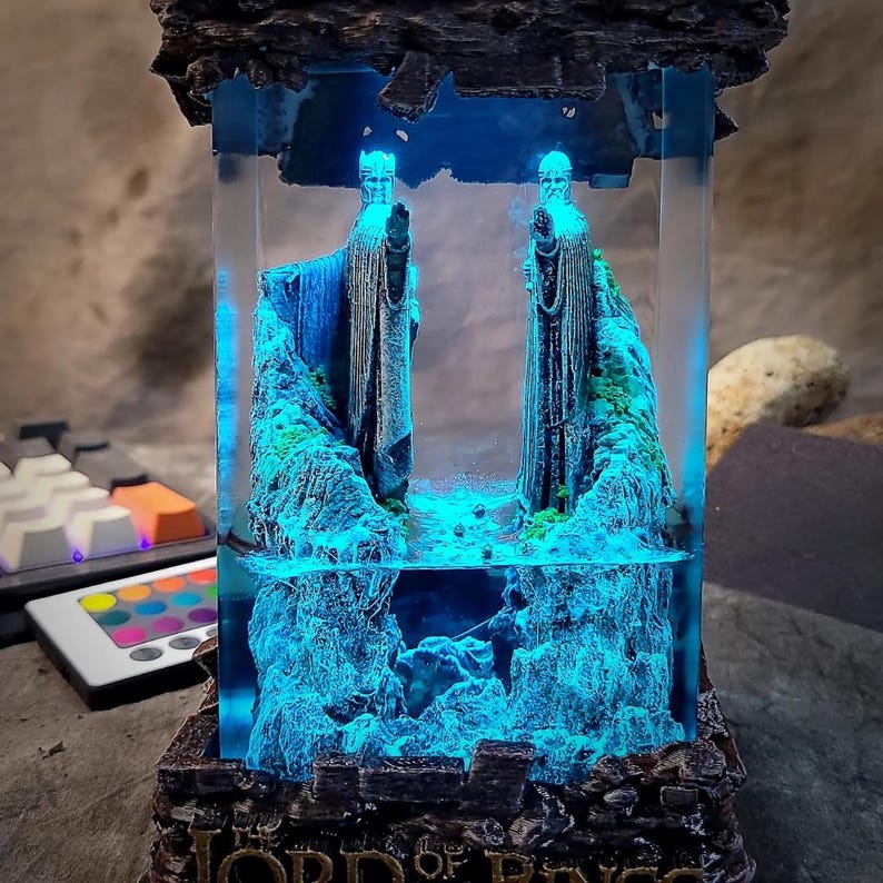 Lord of the Rings Lamp, Gates of Argonath Diorama, LOTR RGB Light ...