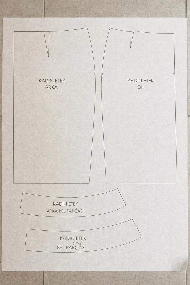 Women Skirt Sewing Pattern - Etsy