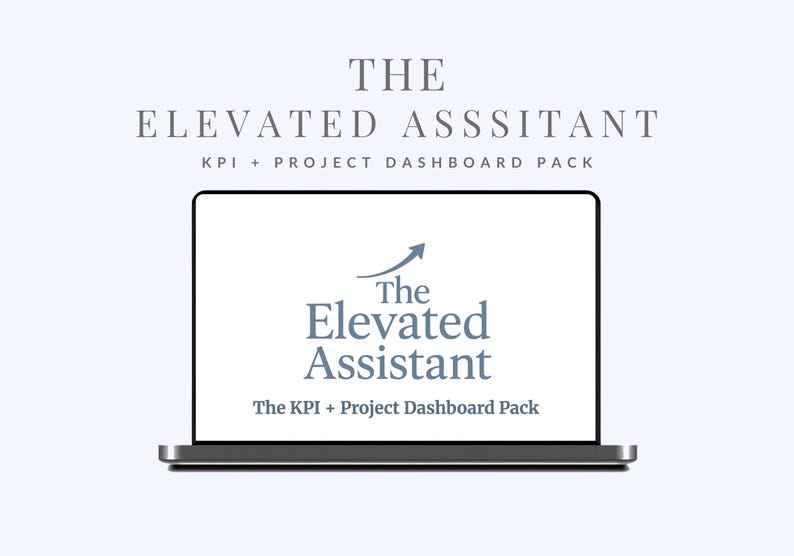 EA KPI & Project Dashboard Pack | Executive Assistant Reporting ...