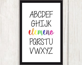 Alphabet Elemeno SVG File Teacher Svg School Svg Back to - Etsy