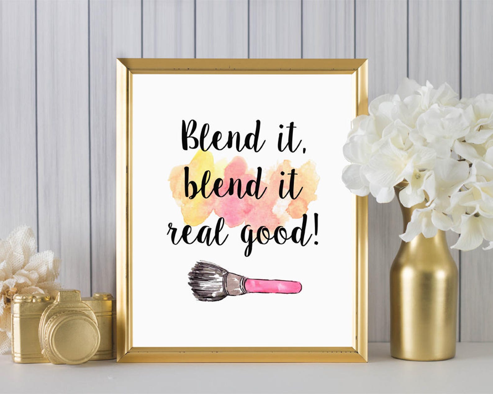 Blend It Makeup Printable 8x10 INSTANT DOWNLOAD - Etsy