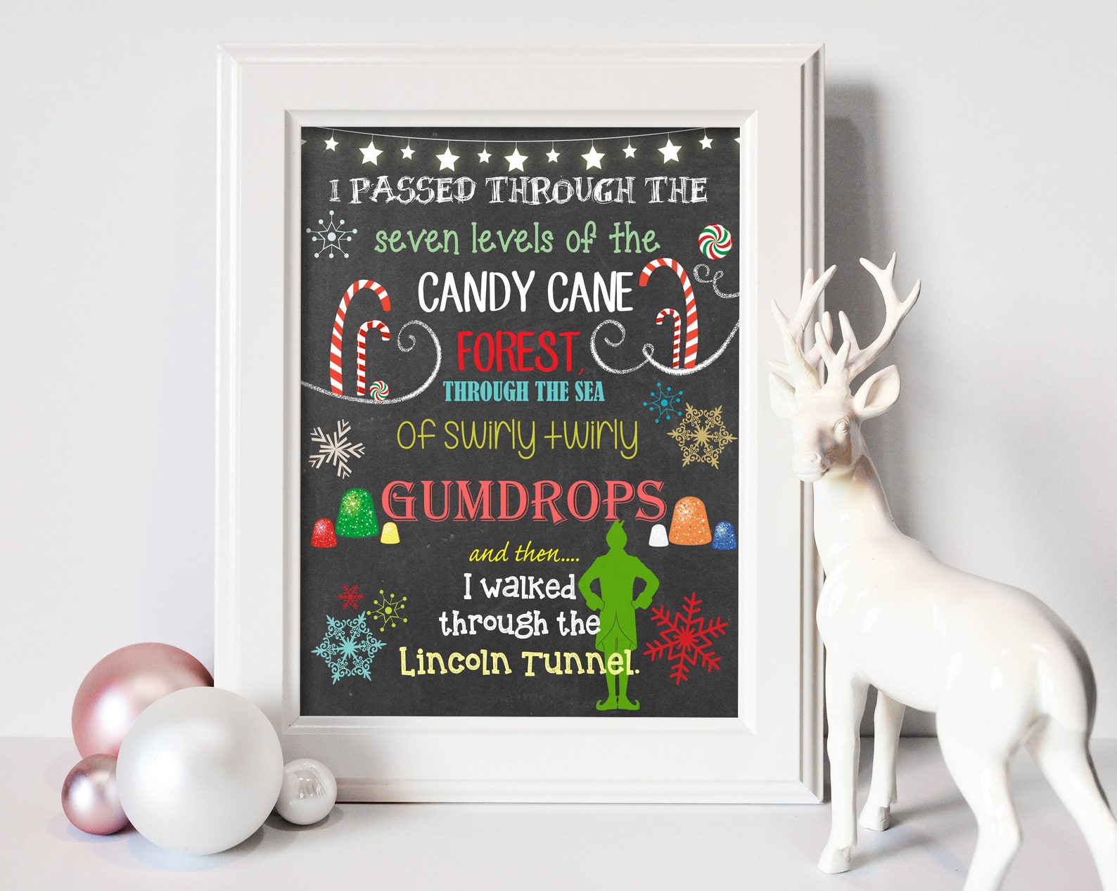 8x10 Buddy the Elf Christmas Printable Christmas Decor INSTANT DOWNLOAD ...