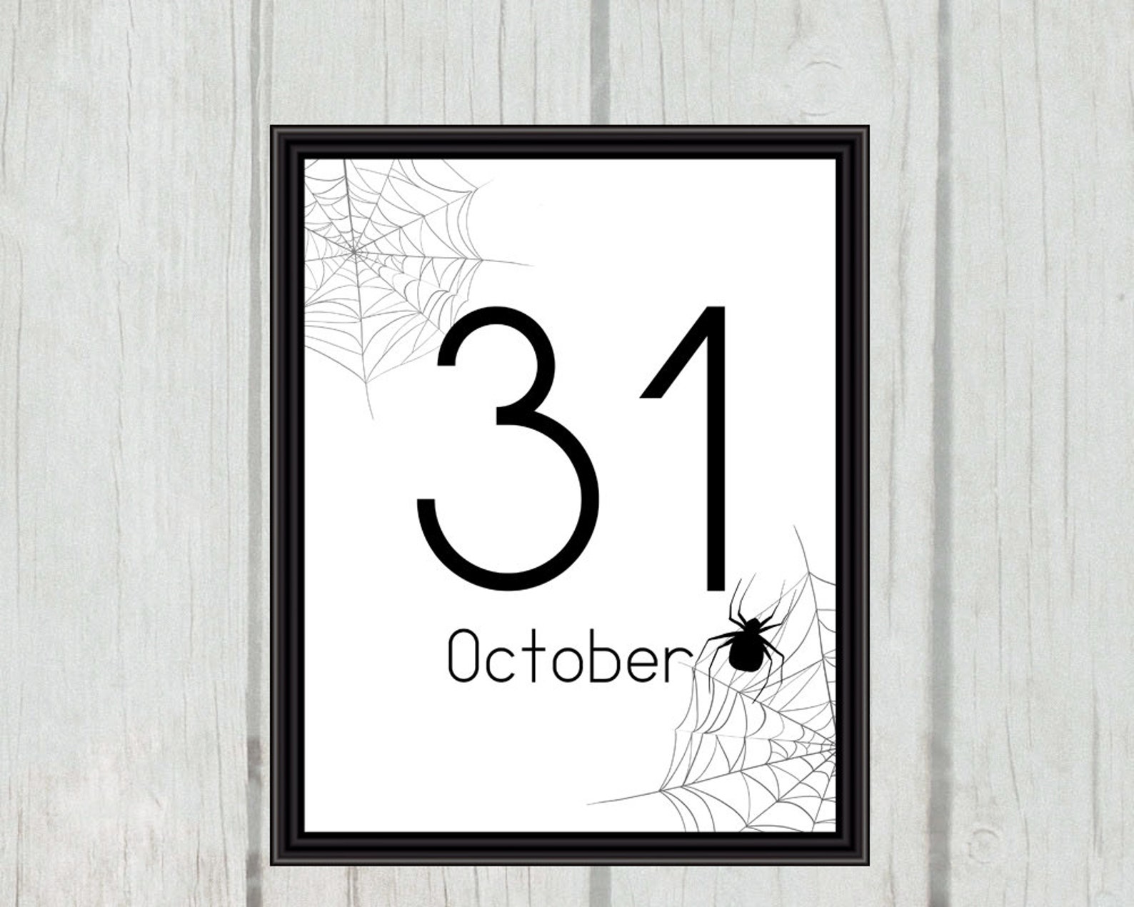 October 31 Printable Halloween Printable Halloween Wall - Etsy