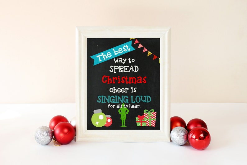 8x10 Buddy the Elf Christmas Printables Set of 4 Christmas - Etsy