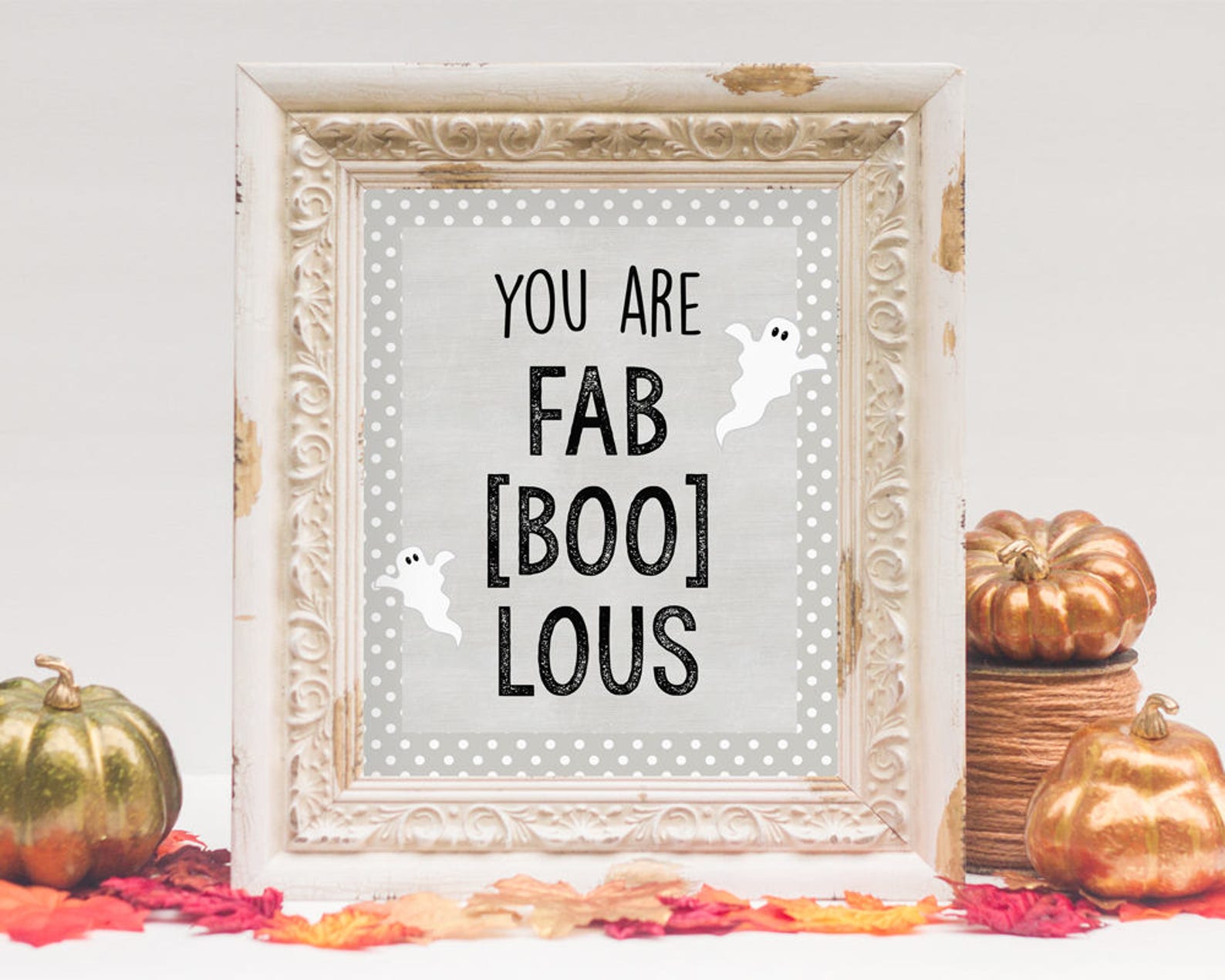You Are Fab Boo Lous Printable Halloween Decor 8x10 - Etsy