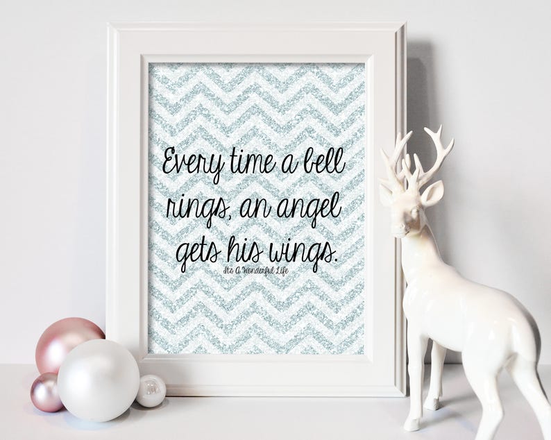 8x10 It's A Wonderful Life Christmas Printable Christmas Decor INSTANT ...