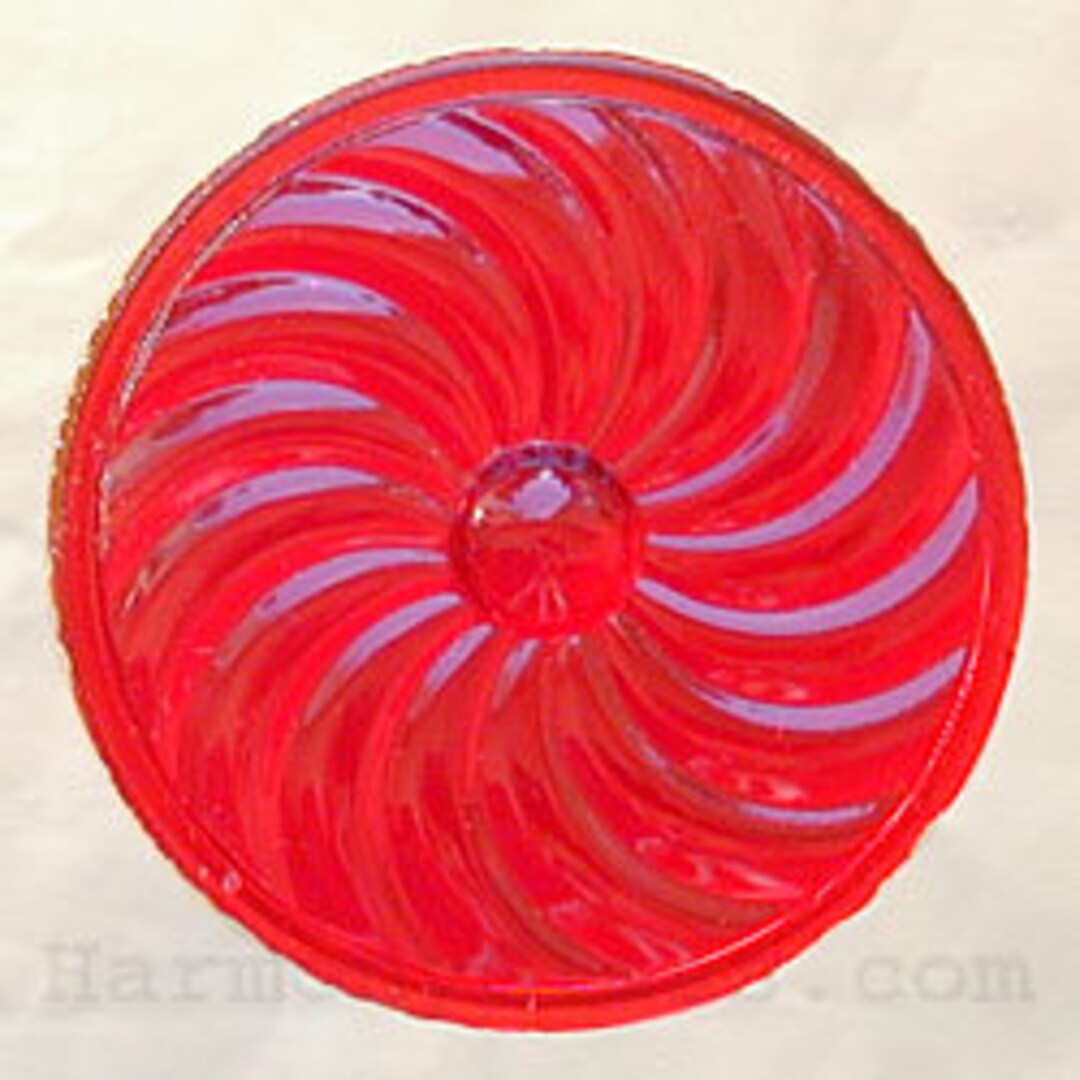 Red Pinwheel Stained Glass Jewel 50mm - Etsy
