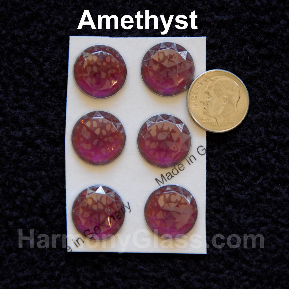Glass Jewels Set of 6 15mm Round Faceted 23 Color Choices - Etsy