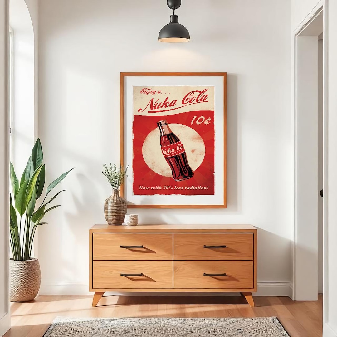 Fallout Nuka-cola Retro Ad Poster | Vintage Fan Art Print - Etsy