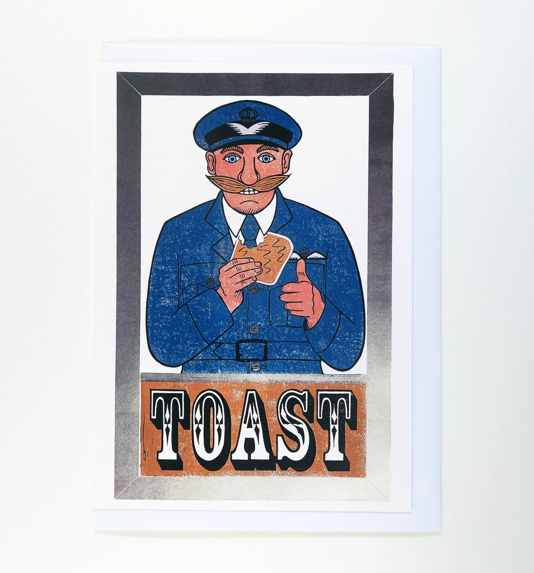 The Toast Flyer is a Large Greetings Card, From the Breakfast Series of ...