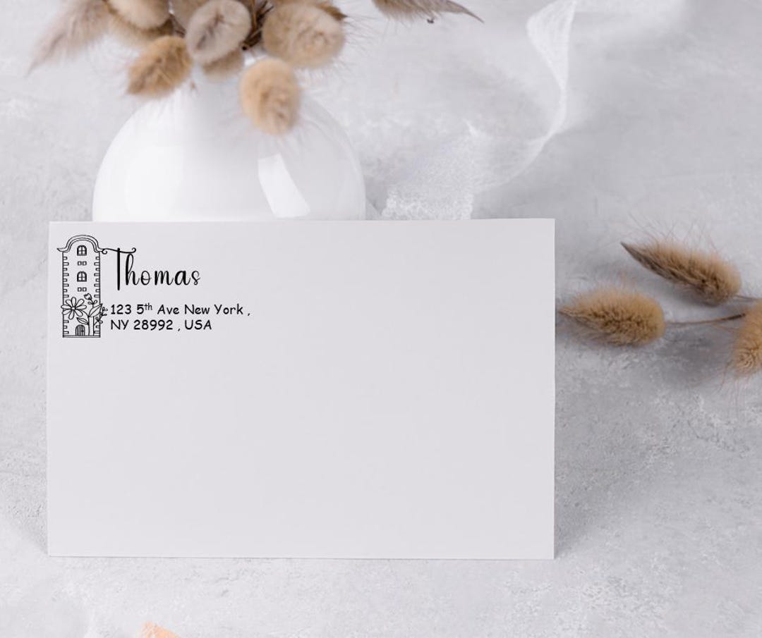 Custom Apartment Stamp, Apartment Return Address Label, Apartment ...