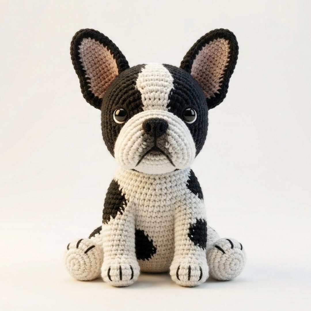 Custom Crochet French Bulldog, Frenchie Memorial Gift, Personalized ...